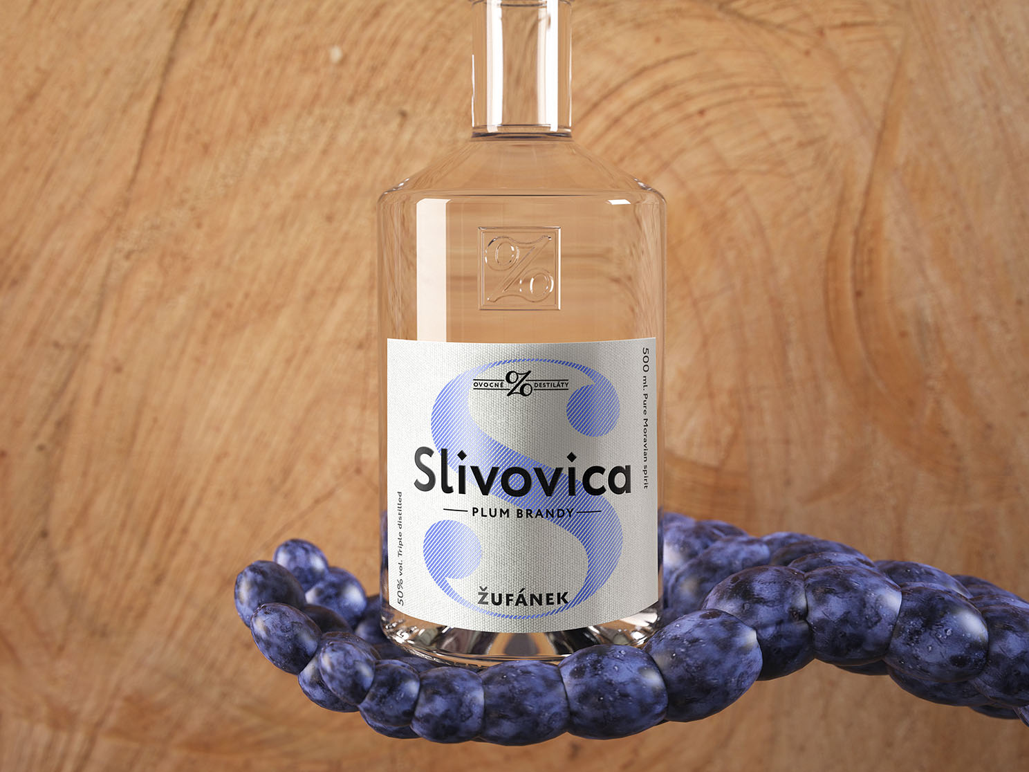 Slivovice Žufánek, pravý moravský ovocný destilát ze švestek