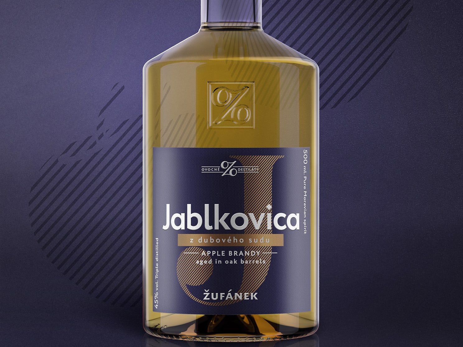 Jablkovice z dubového sudu. Kalvádos. Specialita z Lihovaru Žufánek